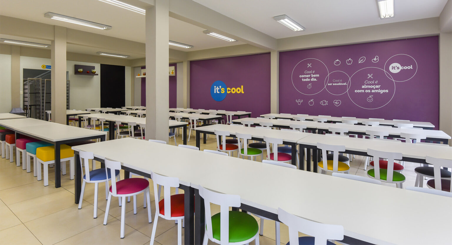 Saiba como decorar o refeitório escolar! | It's Cool